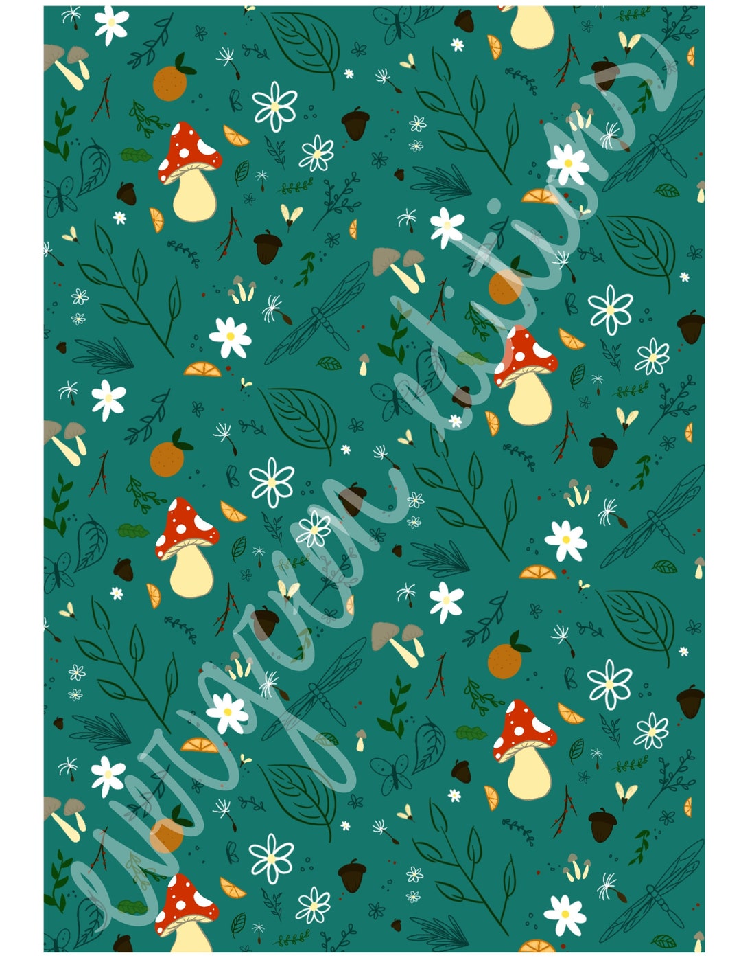 Forest Theme Wallpaper Pattern Instant Download - Etsy