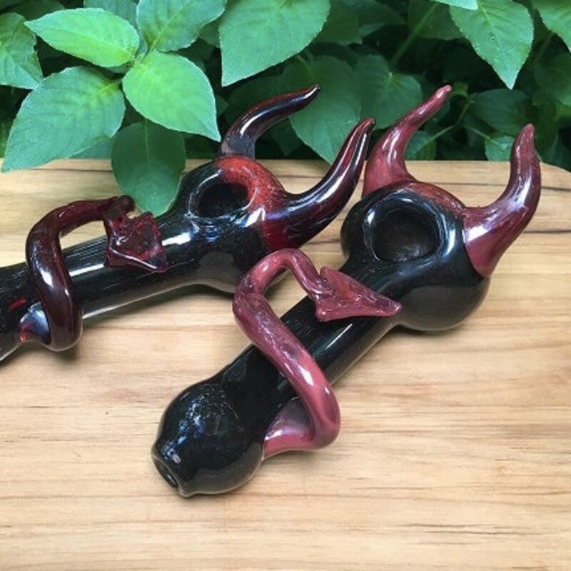 Glass Smoking Pipe - Etsy