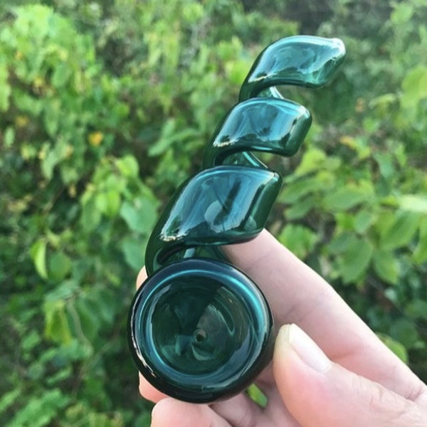 Green Glass Pipe - Etsy