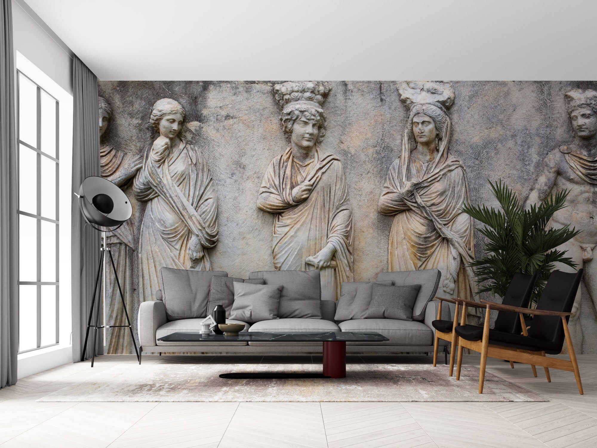 Statue Art Wall Mural Easy Removable Living Room Wall Decor - Etsy