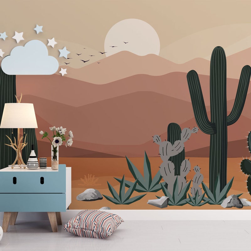 Desert Wall Mural - Etsy