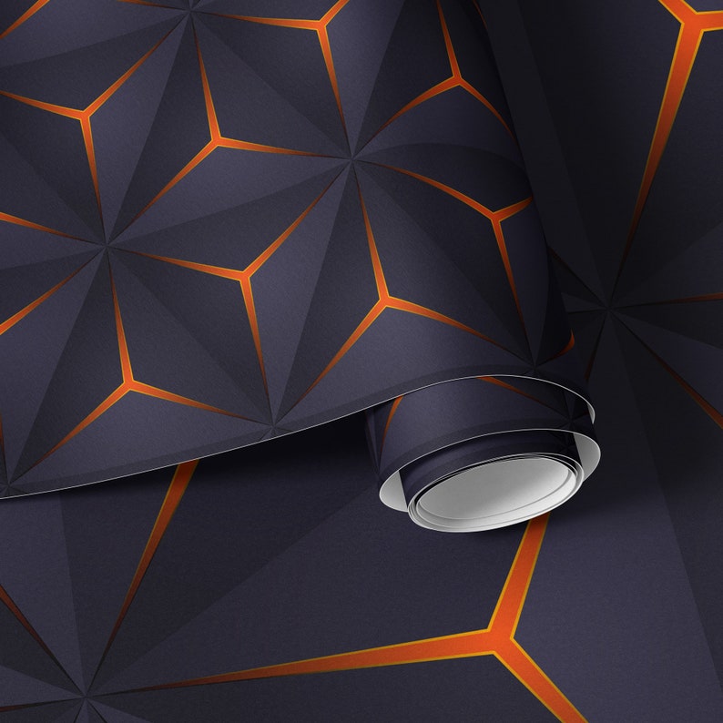 3D Looking Wallpaper Art Wallpaper Peel and Stick Abstract - Etsy