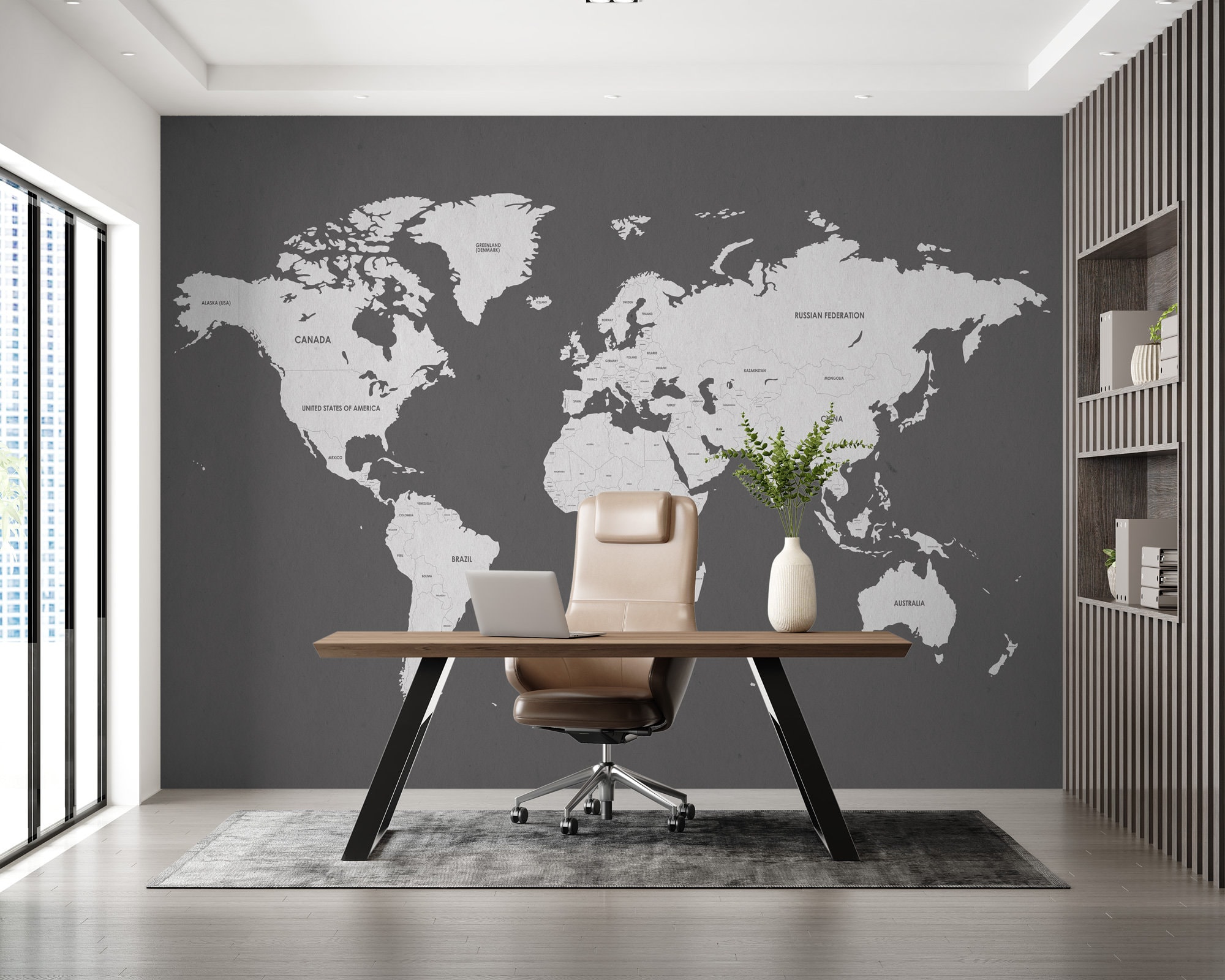 Custom Size Sketch Design World Map Wall Mural Office Wall - Etsy