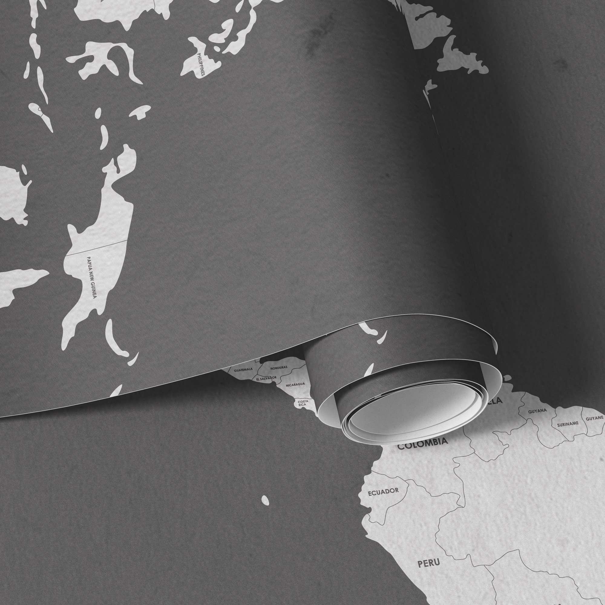 Custom Size Sketch Design World Map Wall Mural Office Wall - Etsy