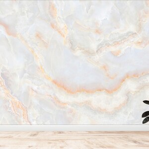 Modern Beige Marble Wallpaper Aesthetic Neutral Colors Mural Liquid ...