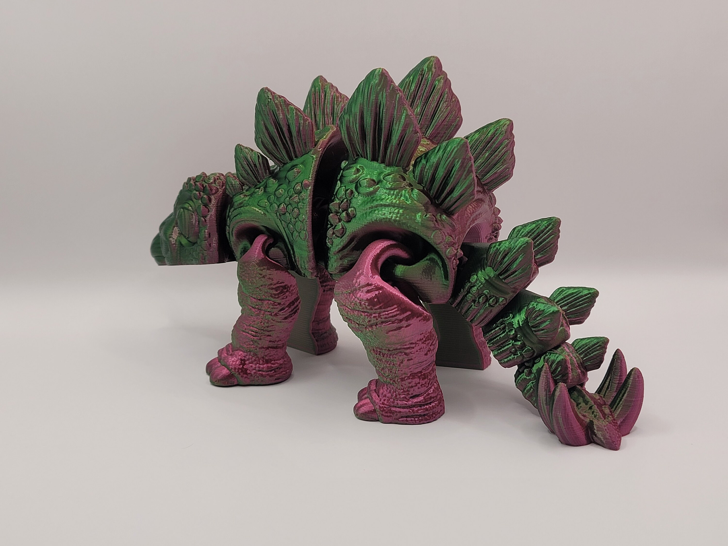 Stegosaurus Dinosaur Flexi 3D Printed Model - Etsy
