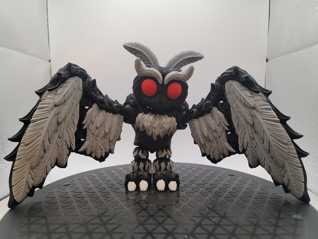 Mothman Cryptid Flexi 3D Printed Model - Etsy