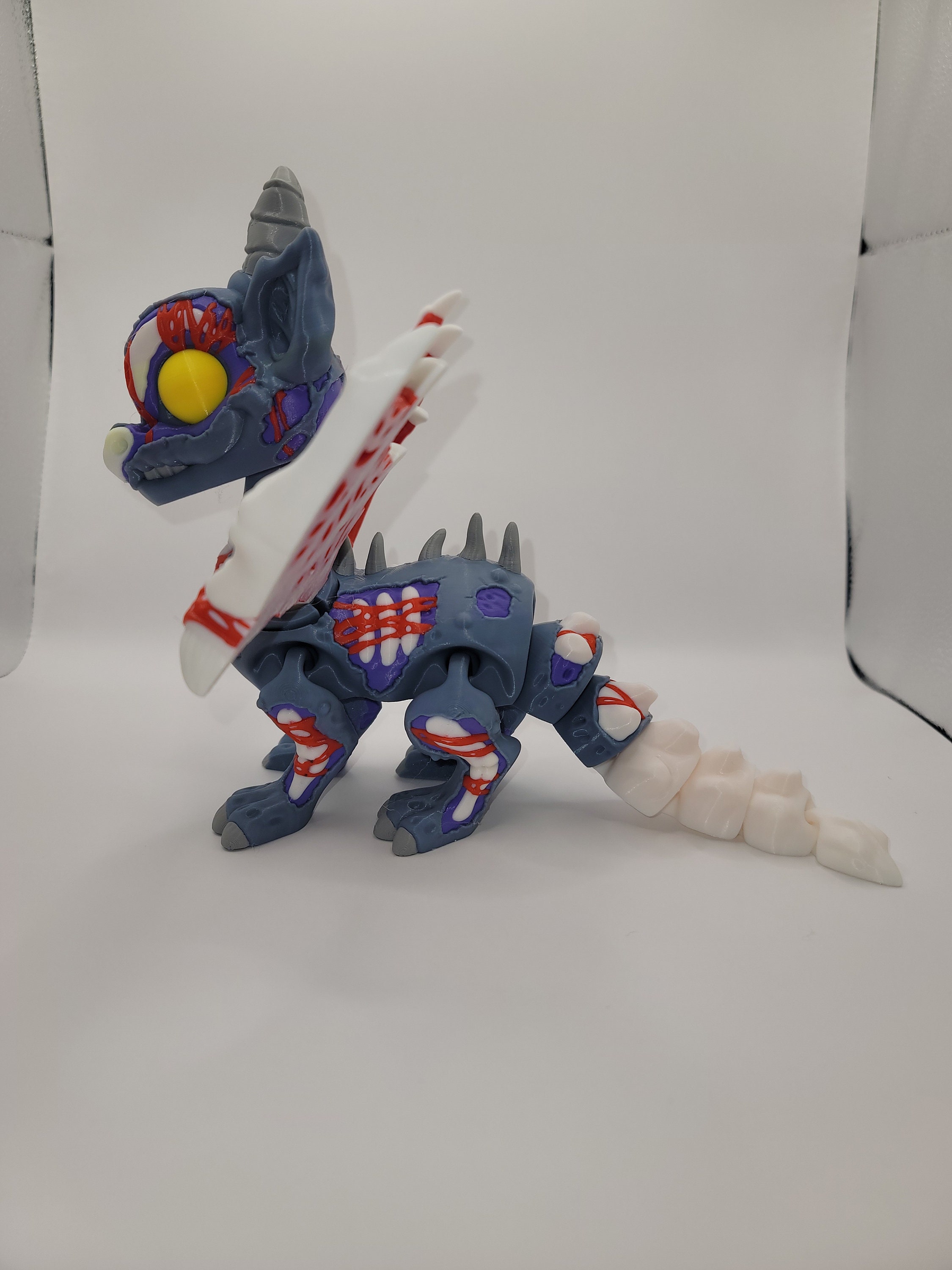 Zombie Dragon Flexi 3D Printed Model - Etsy
