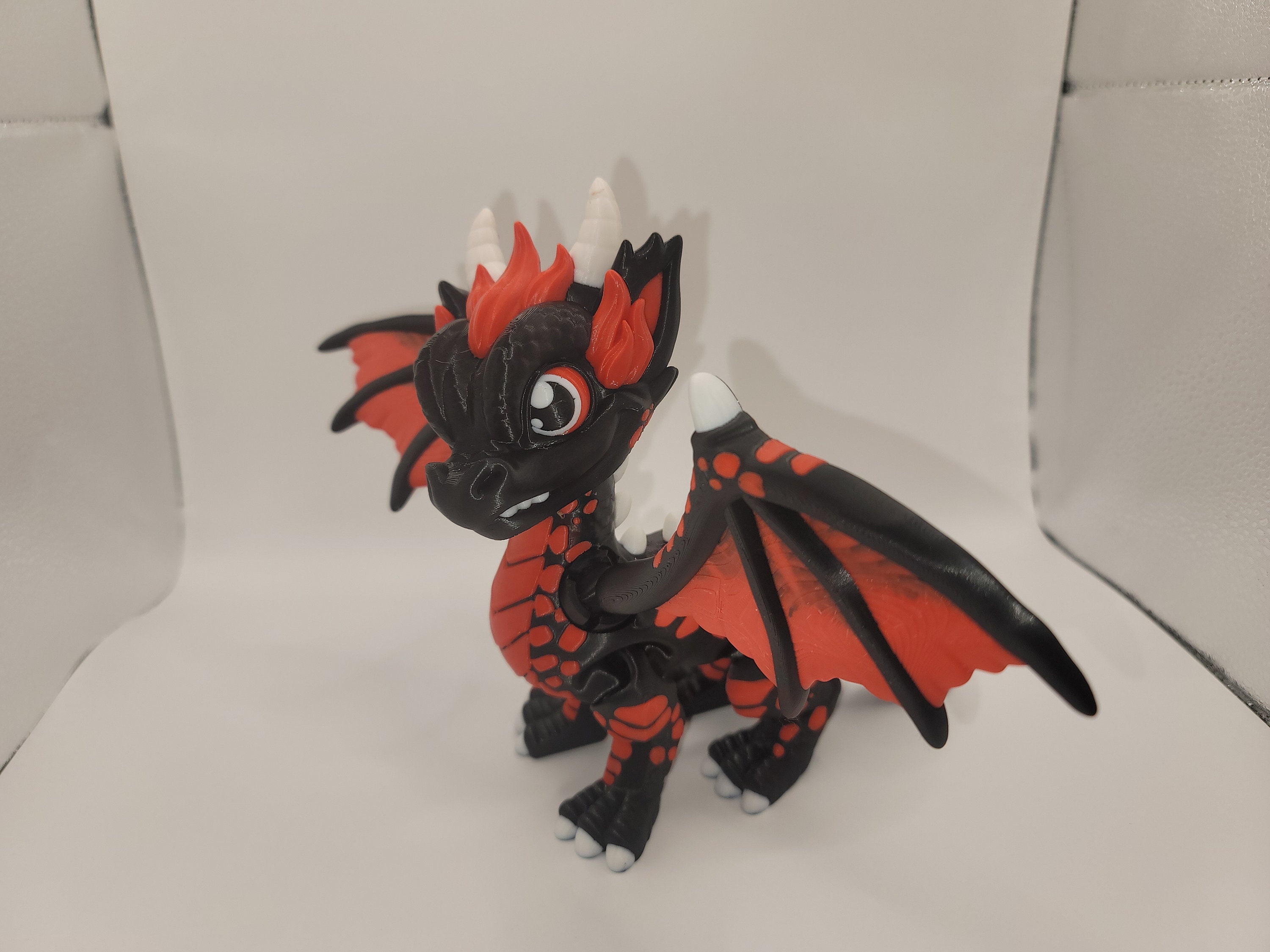 Western Dragon Flexi 3D Printed Model - Etsy
