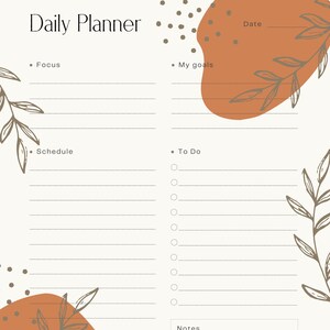Ivory Boho Daily Planner - Etsy