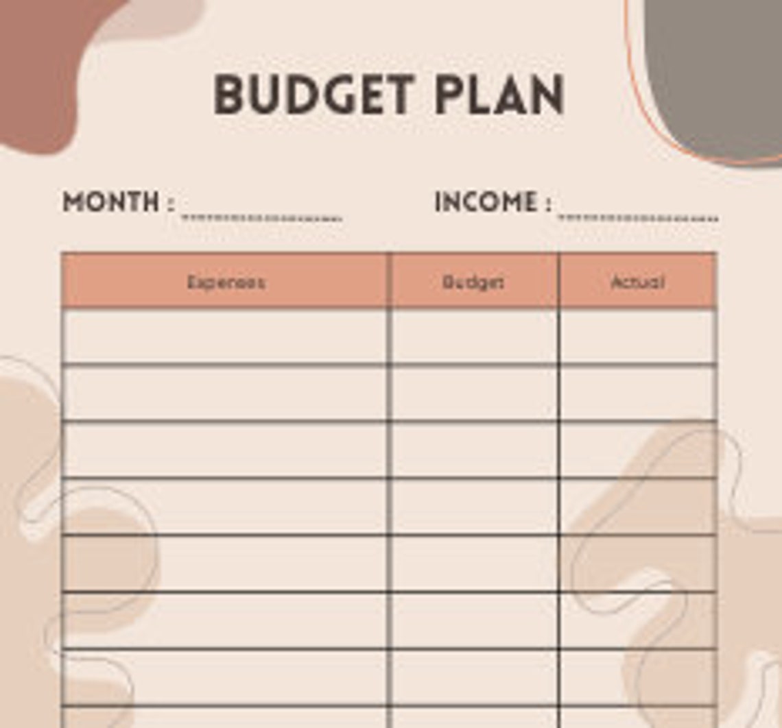 Beige Aesthetic Financial Planner - Etsy