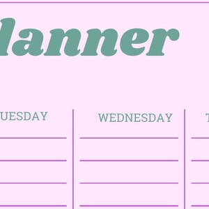 Purple Teacher Weekly Planner - Etsy