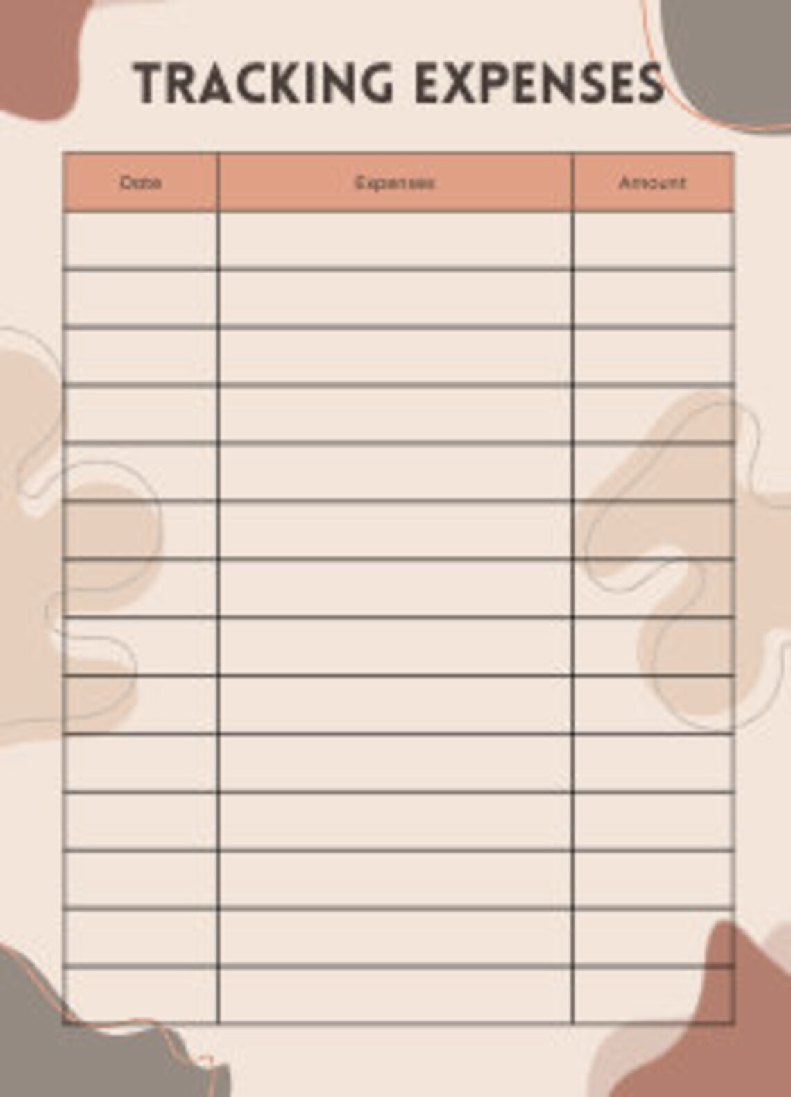 Beige Aesthetic Financial Planner - Etsy