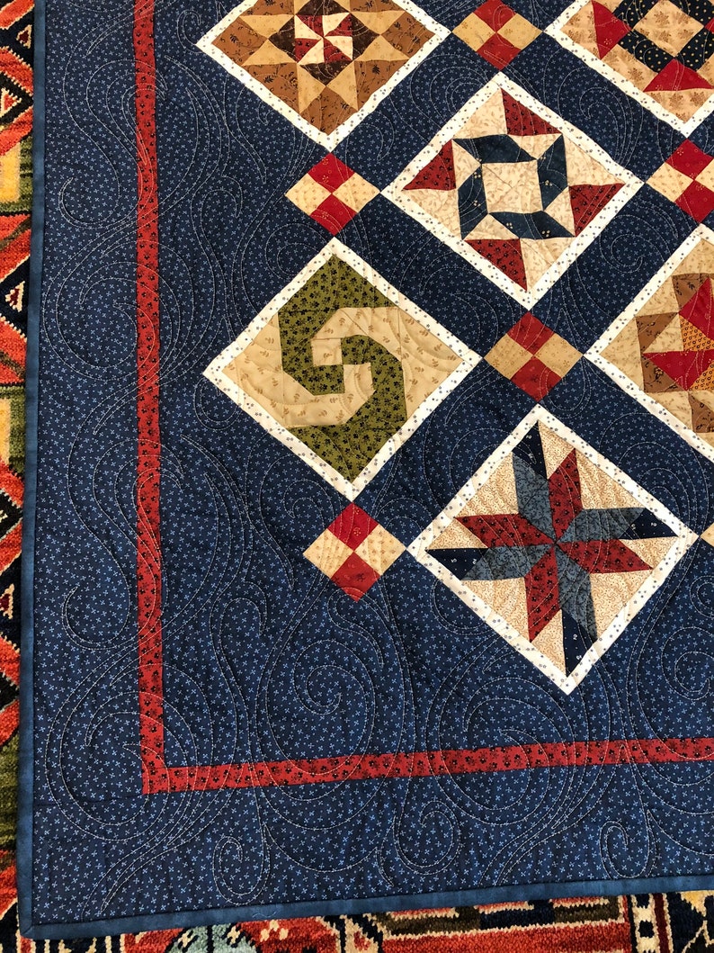 Civil War Reproduction Sampler Quilt - Etsy