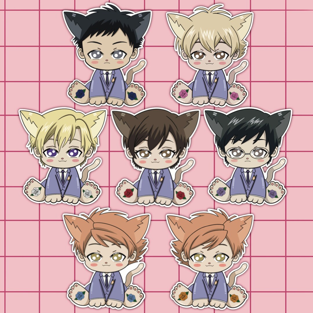 Host Club Inspired Vinyl Stickers Shoujo Anime Stickers Cute Anime ...