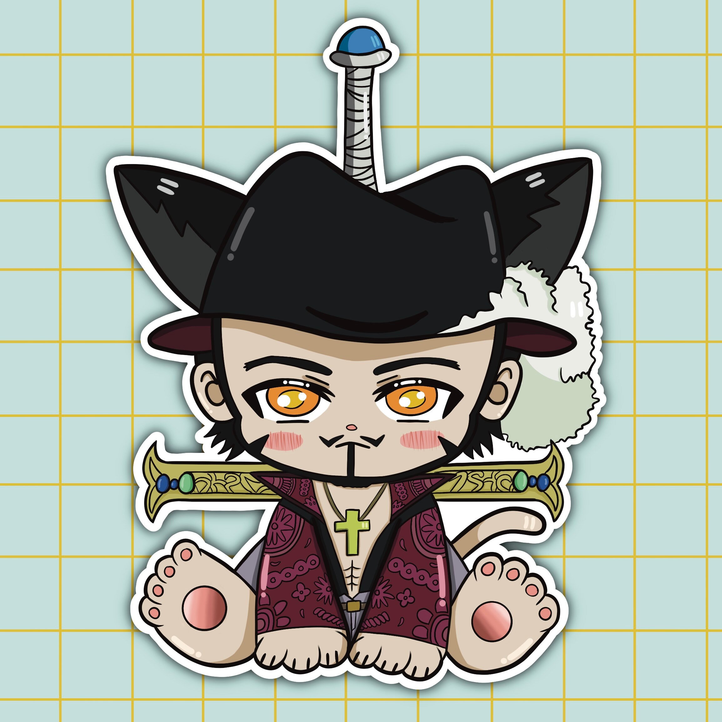 Pirate Warlords Vinyl Stickers One Piece Inspired Stickers - Etsy