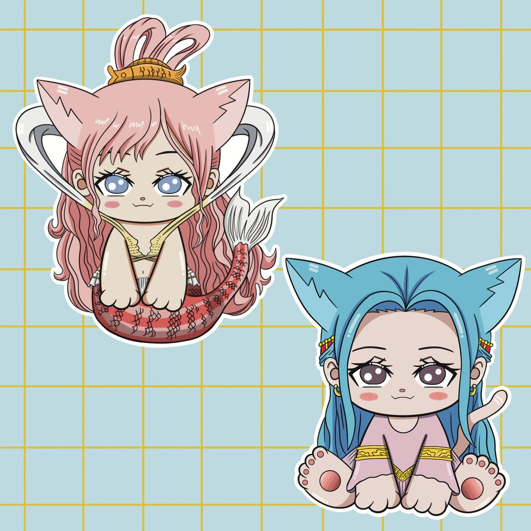 Princesses Inspired Vinyl Sticker Princess Shirahoshi & Princess Vivi ...