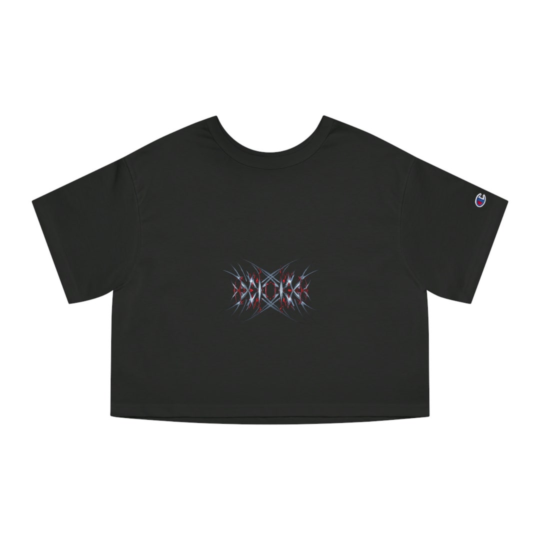 Y2K Blood Logo Cropped T-shirt - Etsy