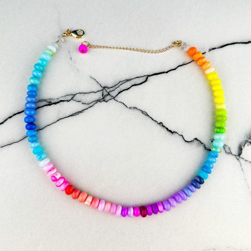 Candy Color Necklace - Etsy