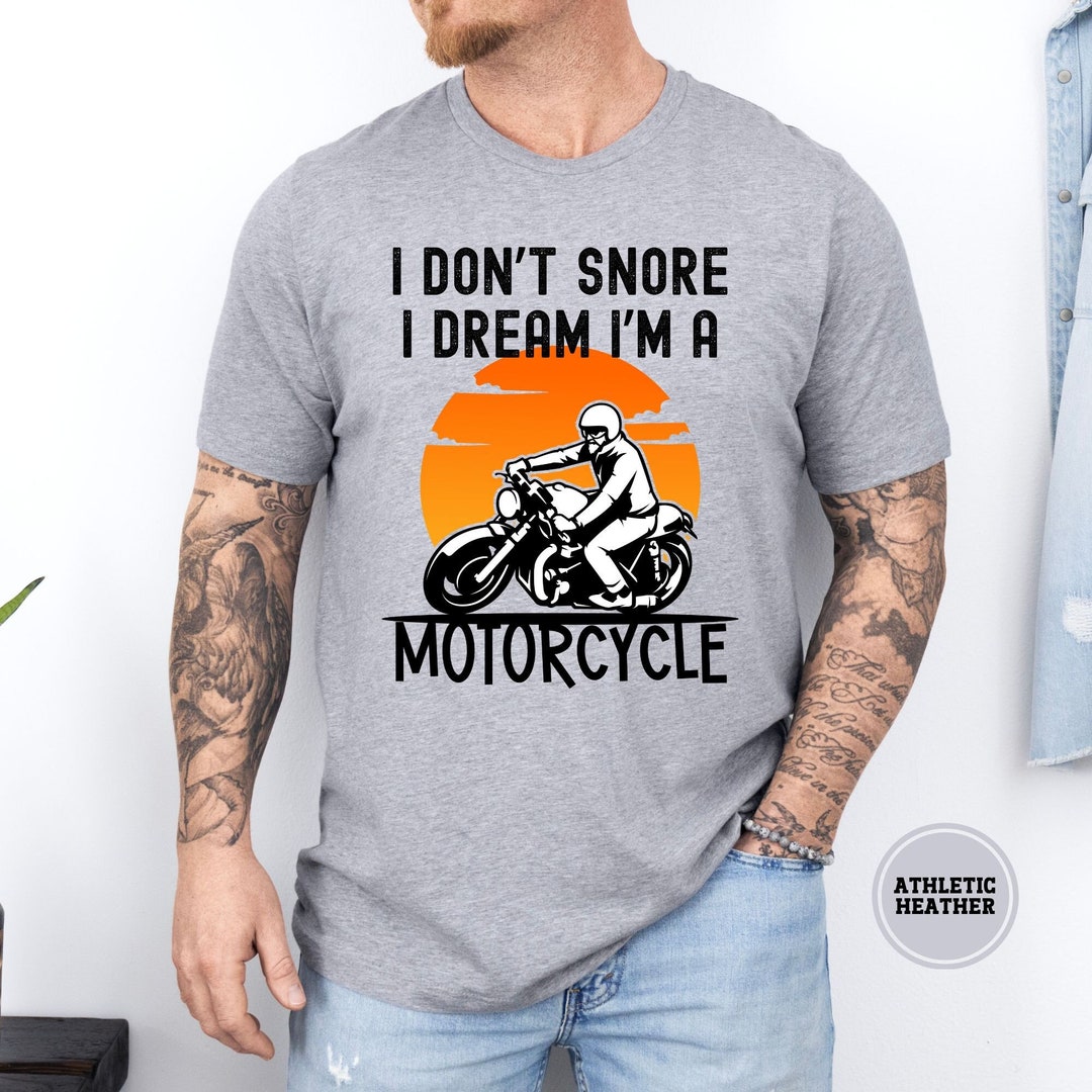 Motorcycle Shirt, Funny Snoring Shirt Funny Shirt for Men, Father's Day ...