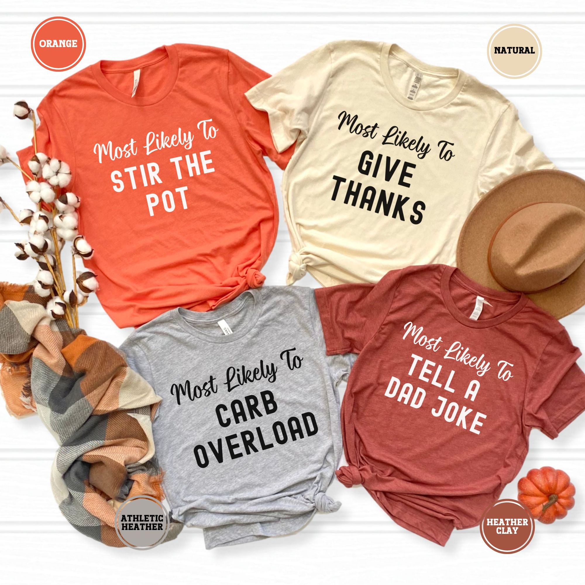 Family Thanksgiving Shirt Most Likely to Thanksgiving Funny ...