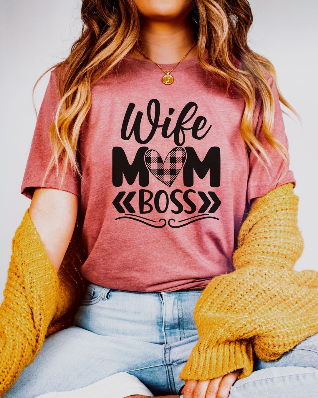 Mom Boss Tshirt Wife Mom Tee Boss Mom Shirt Mothers Day Etsy