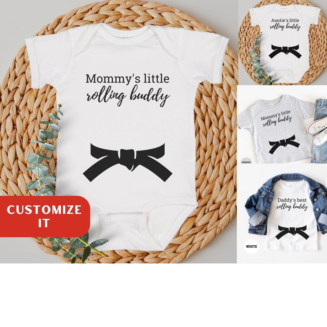 Custom Baby Jiu-jitsu Bodysuit Daddy's Little Rolling Buddy Bodysuit ...