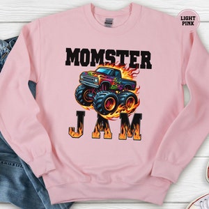 Monster Truck Jam Sweatshirt, Momster Kidster Jam Shirt, Boy Mama T ...