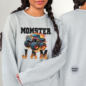 Monster Truck Jam Sweatshirt, Momster Kidster Jam Shirt, Boy Mama T ...