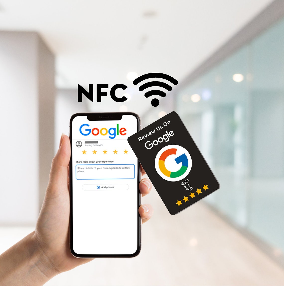 NFC Contactless Google Review Cards Google Review Pvc Printed Feedback ...