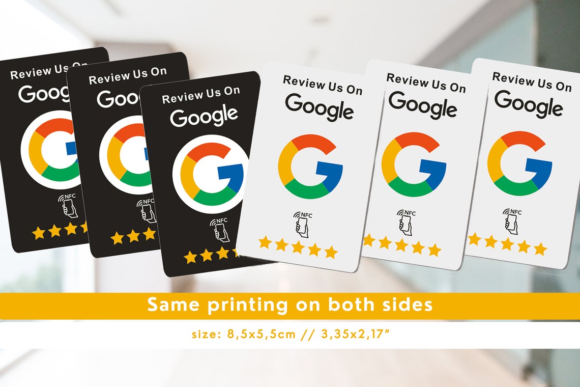 NFC Contactless Google Review Cards Google Review Pvc Printed Feedback ...