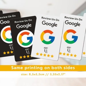 NFC Contactless Google Review Cards Google Review Pvc Printed Feedback ...