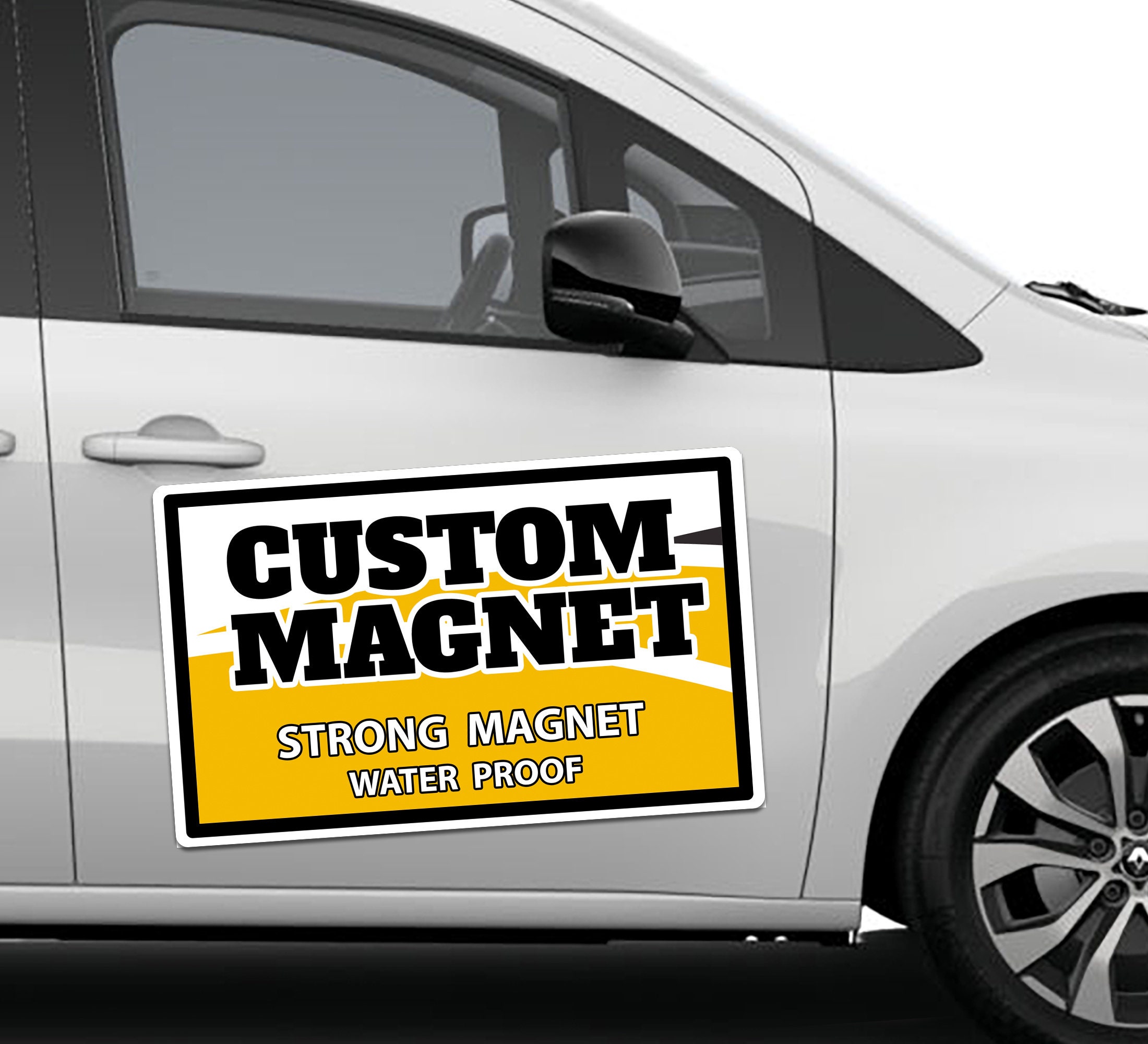 Custom Car Magnet Sign Personalize Full Color Print Commercial Marketing Vehicles Signs for ...