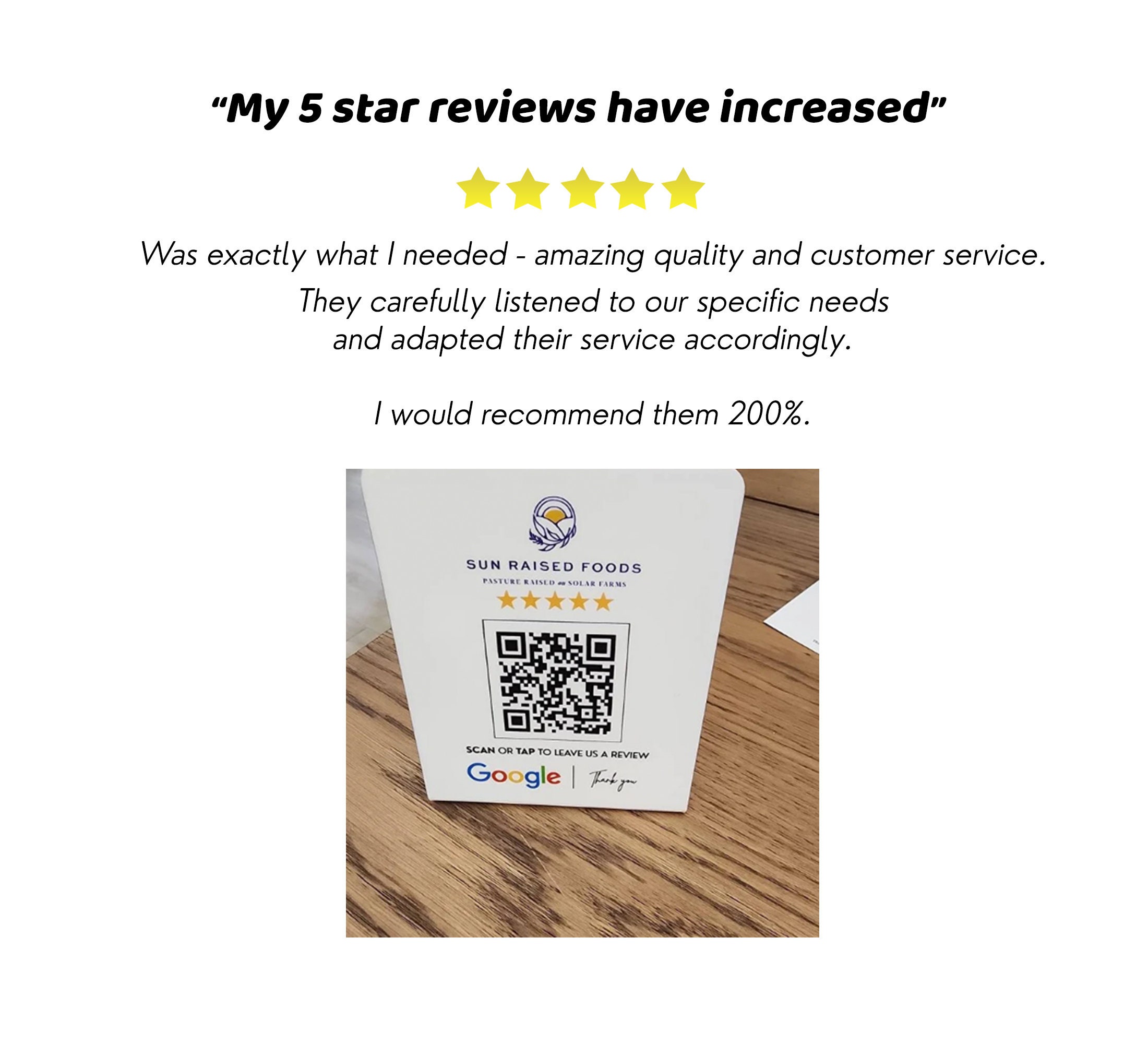 NFC Google Review Stand Business Review Link, Nfc Tap, 5 Star Google ...