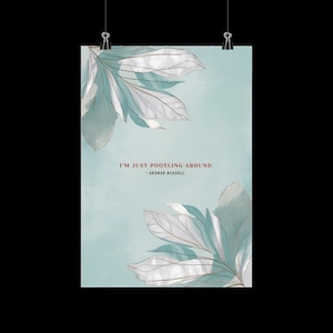 Formula 1 - Botanical Abstract Art Print - George Russel Quote - I'm ...