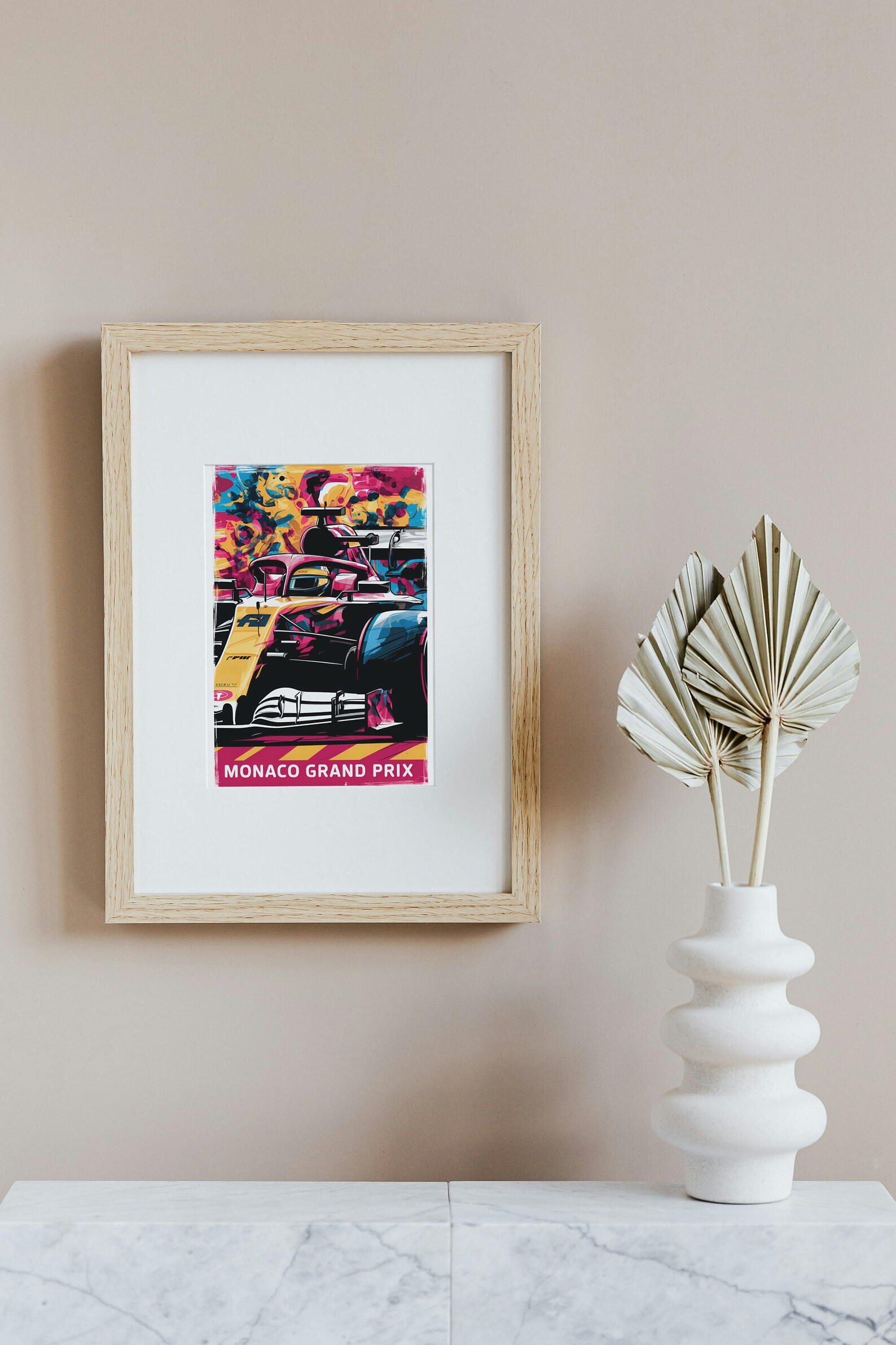 Monaco Grand Prix Abstract Art Print | Formula One Racing Poster ...