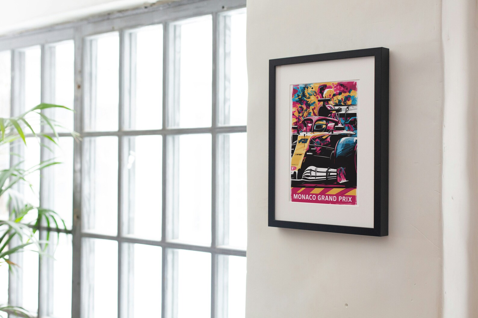 Monaco Grand Prix Abstract Art Print | Formula One Racing Poster ...