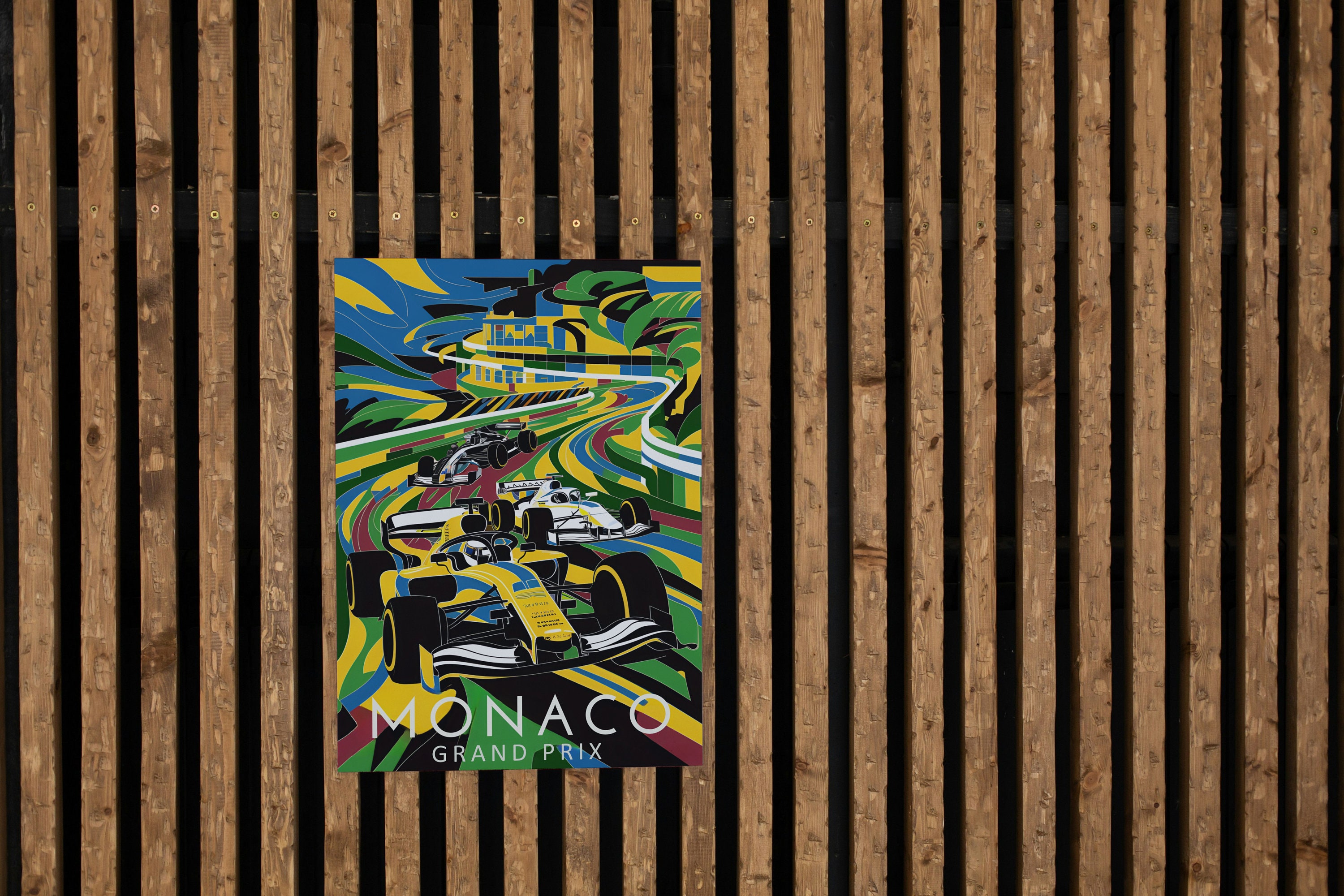 Monaco Grand Prix Abstract Art Print | Vibrant Formula One Poster | F1 ...