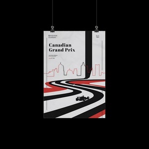 Formula One Canadian Grand Prix Print | Digital Download | F1 Art Decor ...