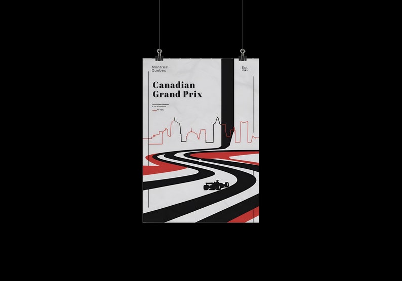 Formula One Canadian Grand Prix Print | Digital Download | F1 Art Decor ...