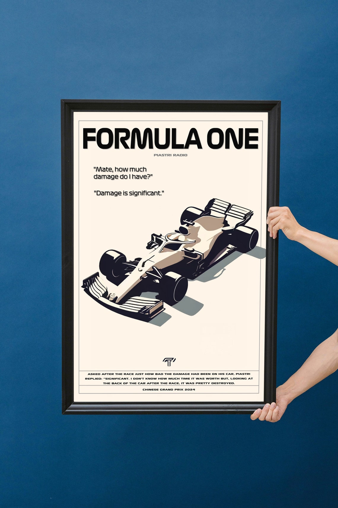 F1 Meme Poster | "significant Damage"| Retro Racing Decor | Formula One ...