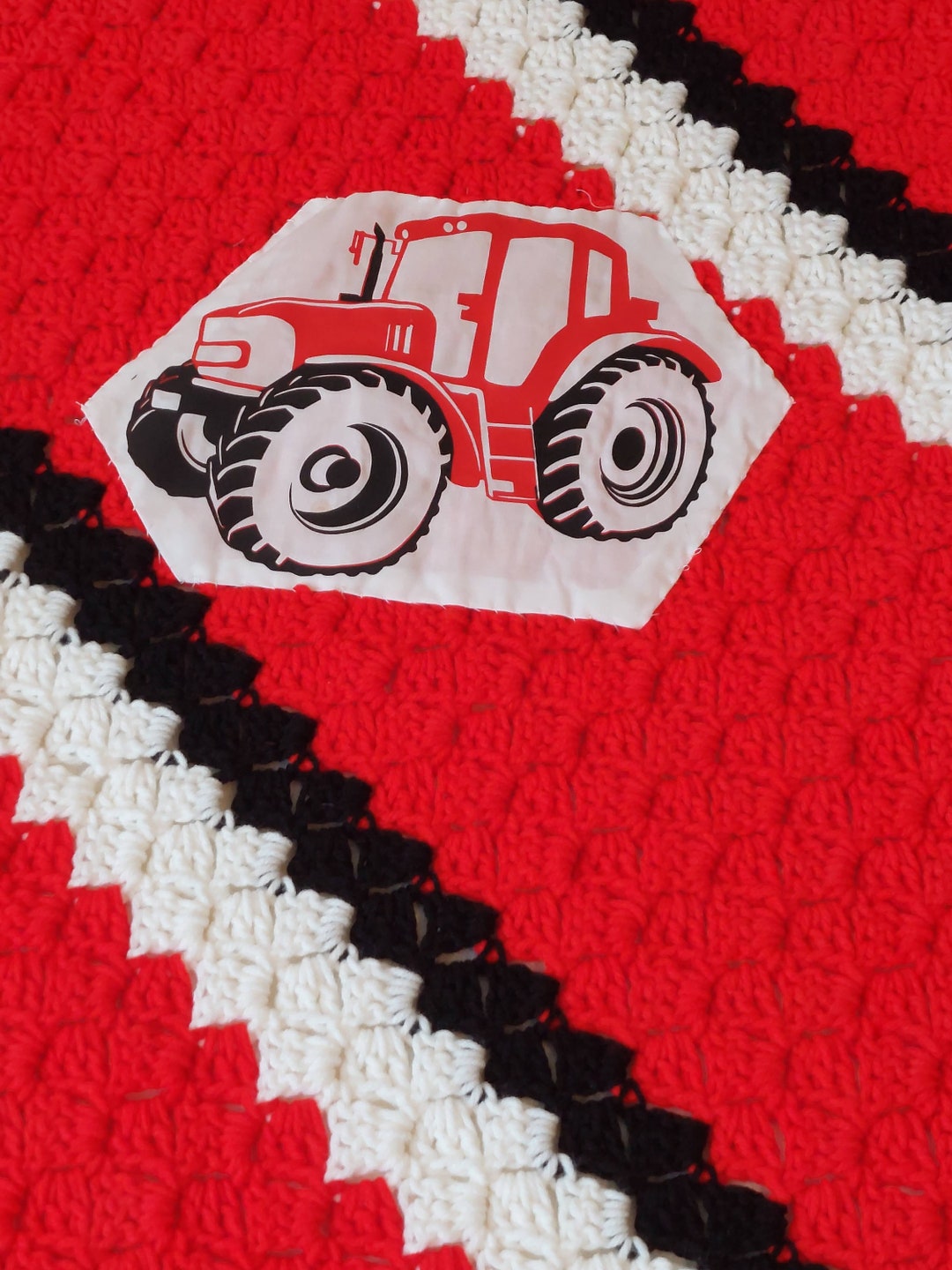 Tractor Afghan - Etsy