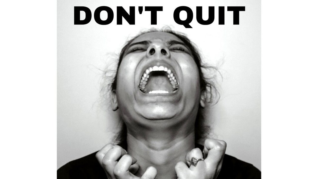 Don't Quit Poster Motivation Never Give up Inspiration Motivate ...