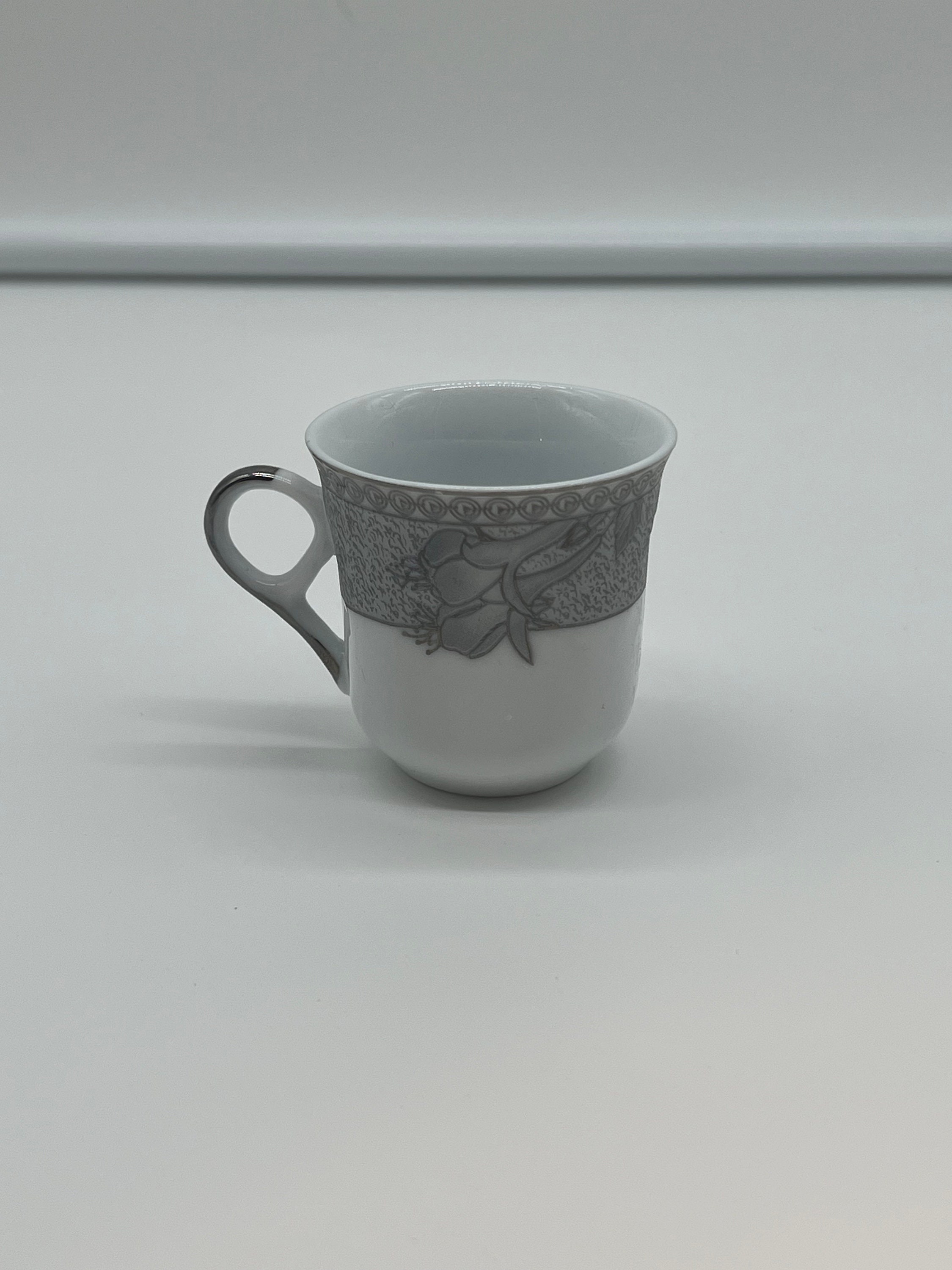 Salma Teacup 24ct White Gold Plated Porcelain - Etsy