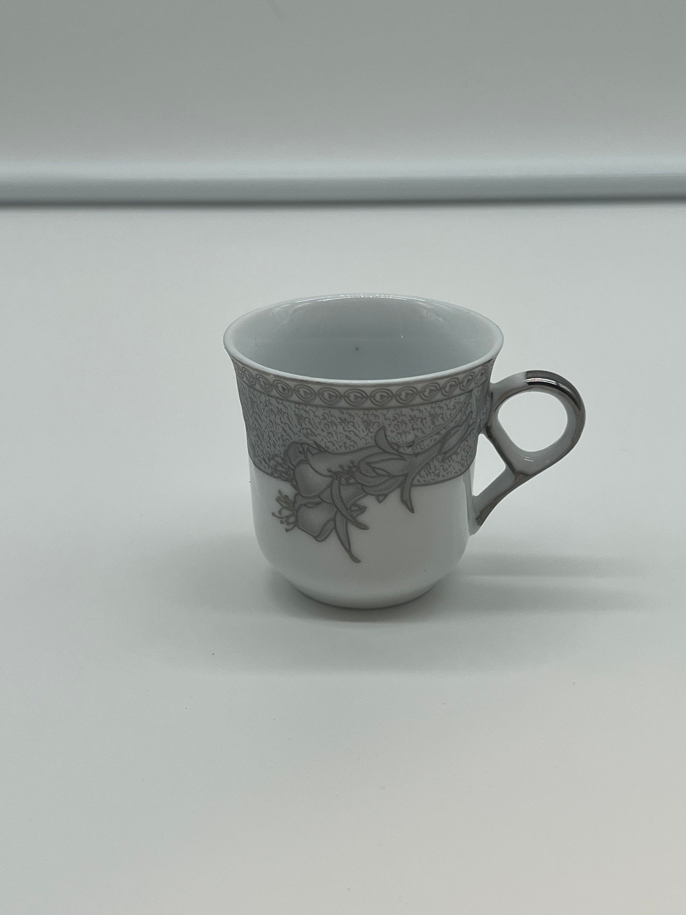 Salma Teacup 24ct White Gold Plated Porcelain - Etsy