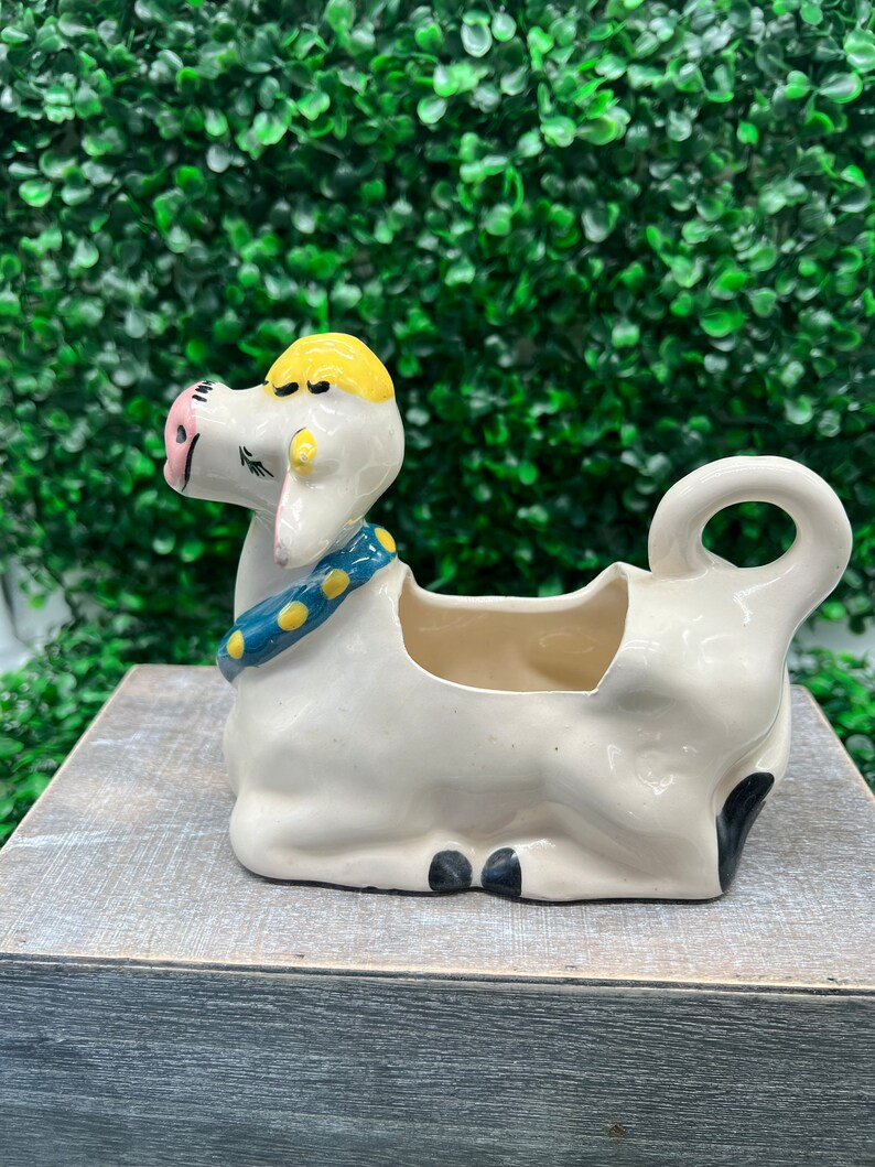 Vintage Laying Cow Creamer - Etsy