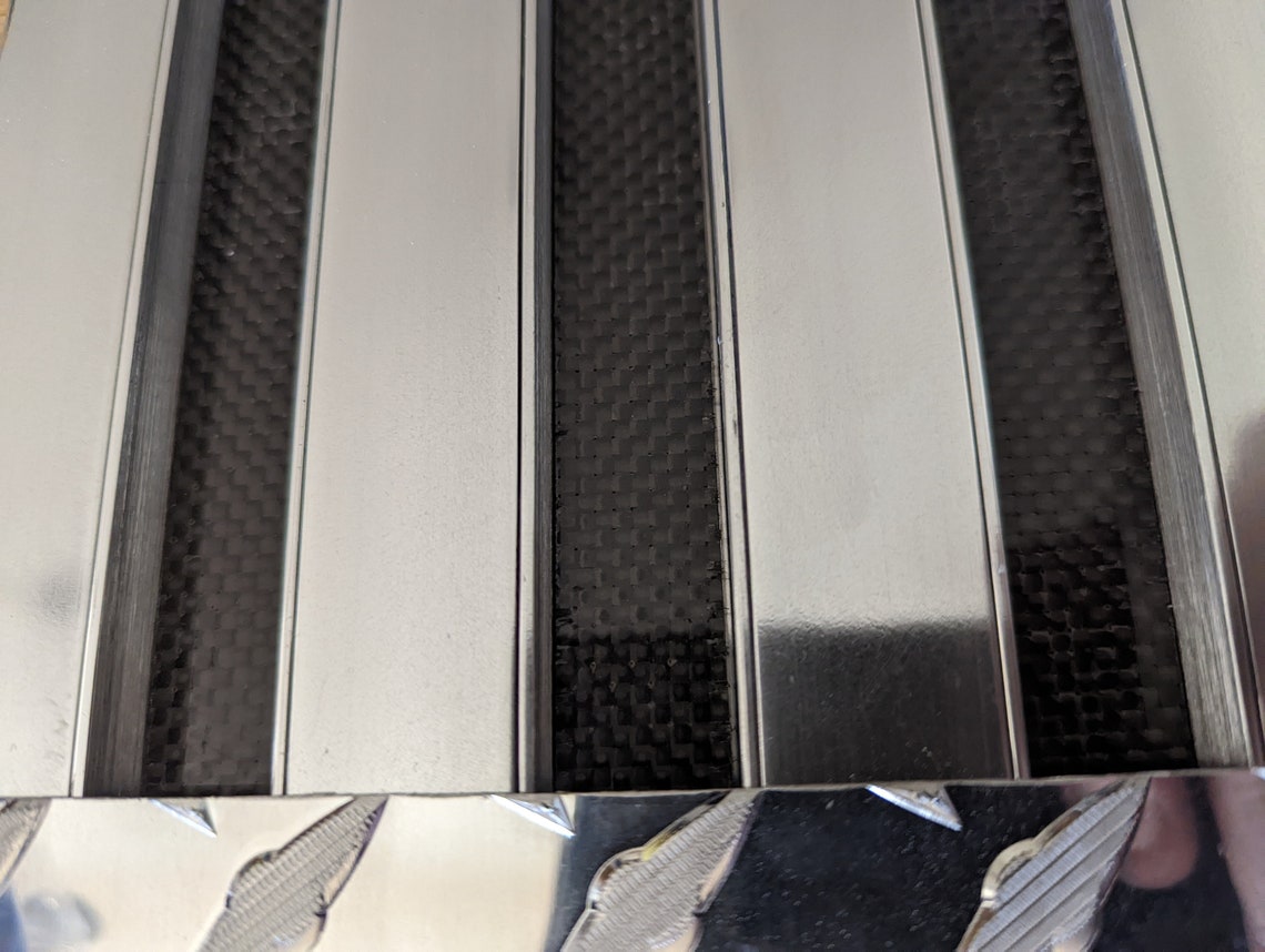 Aluminum American Flag Mirror Polished Aluminum Flag Thin Red Line Thin ...