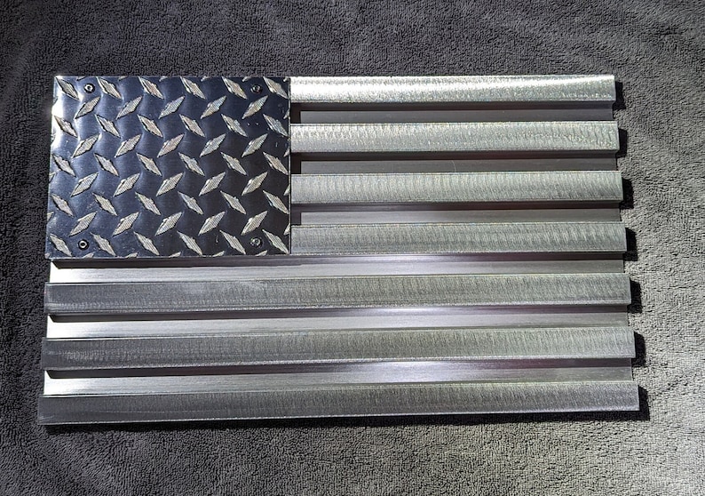 Aluminum American Flag High End US Flag Metal Flag Patriot Gift Veteran ...