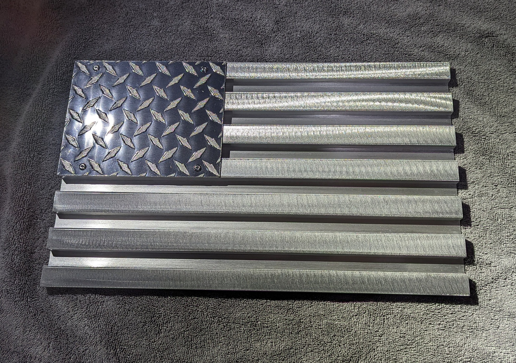 Aluminum American Flag High End US Flag Metal Flag Patriot Gift Veteran ...