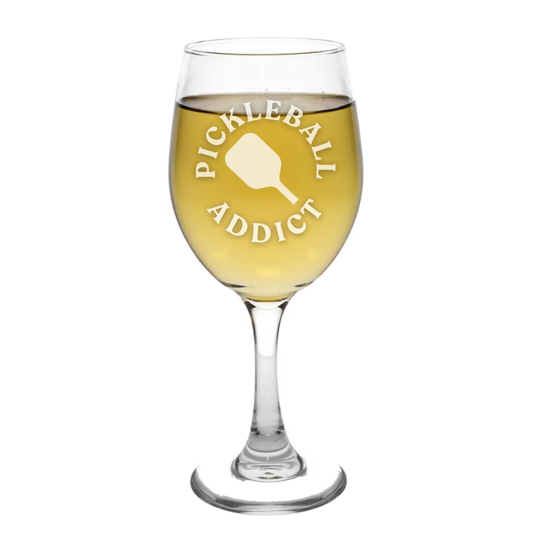 Pickleball Etched Glass - Pickleball Gift for Grandma Grandpa Opponents ...